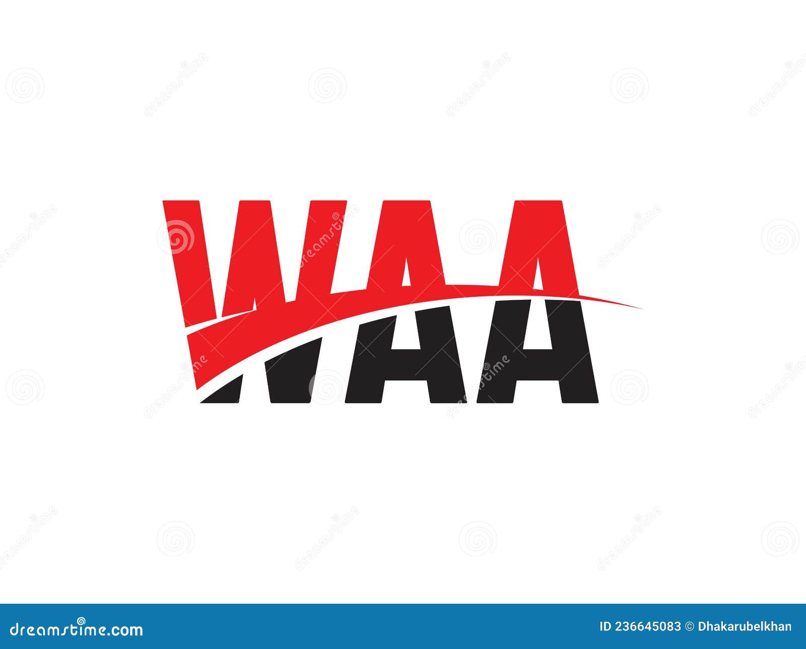 WAA Letter Initial Logo Design Vector Illustration Stock Vector ...