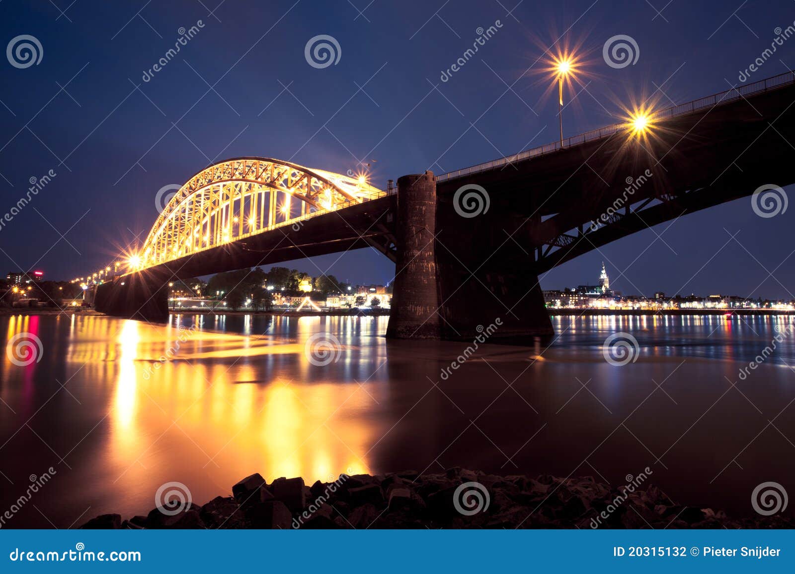 Waal Bridge, Nijmegen stock photo. Image of netherlands - 20315132