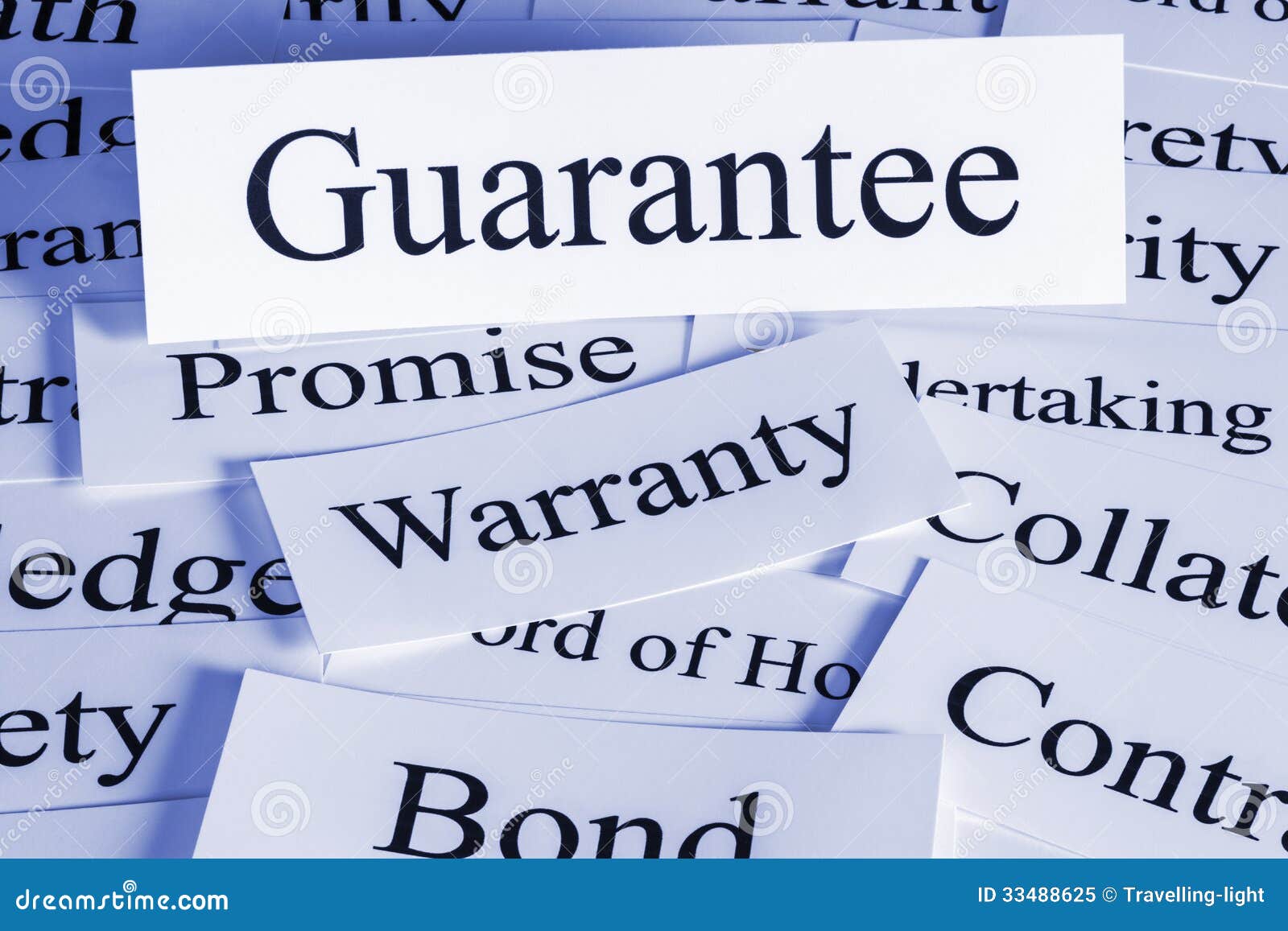 Waarborg stock afbeelding. Image of garantie, collateraal - 33488625