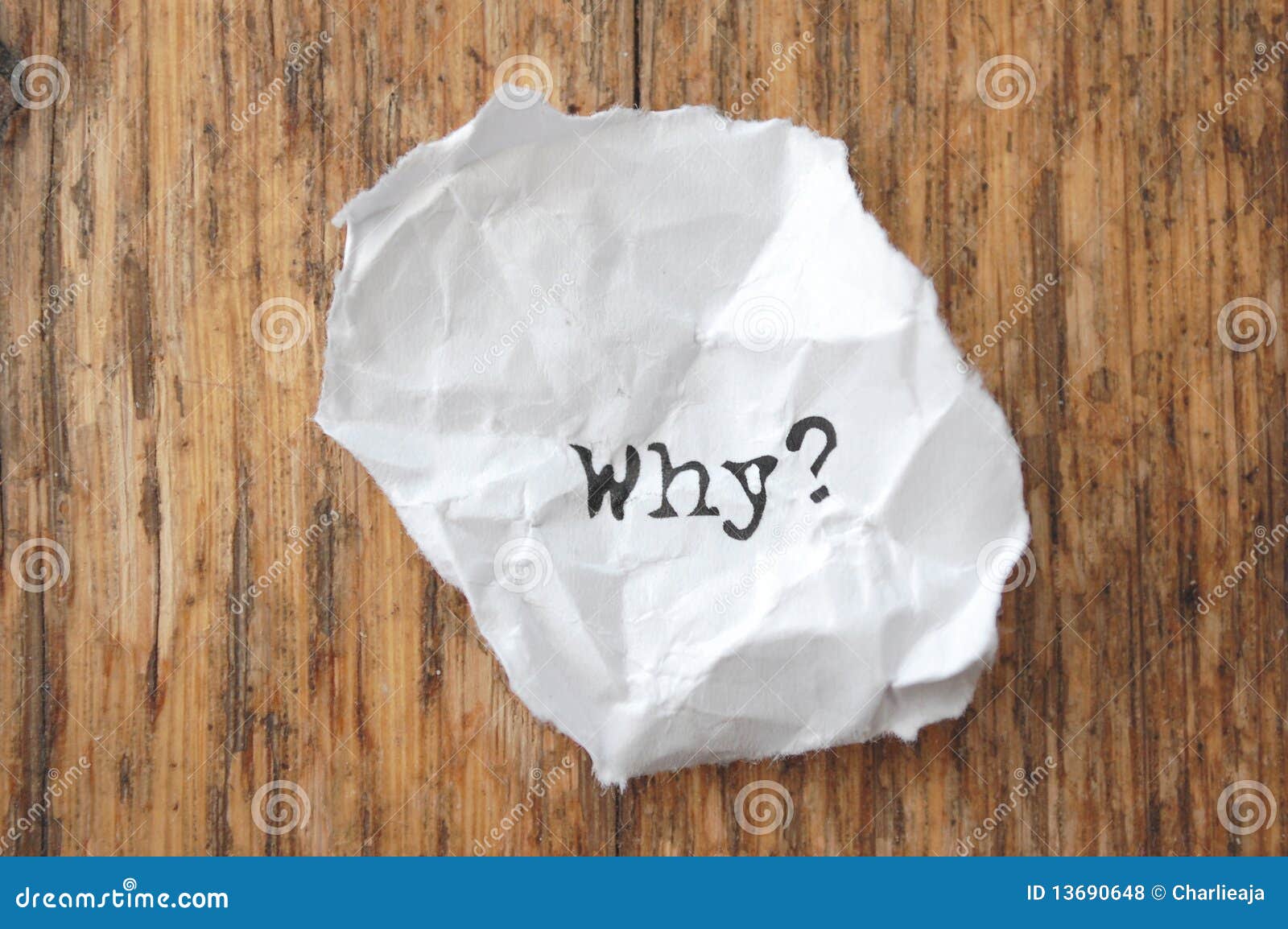 Waarom? stock foto. Image of begrip, vraag, ontdek, verfrommeld - 13690648