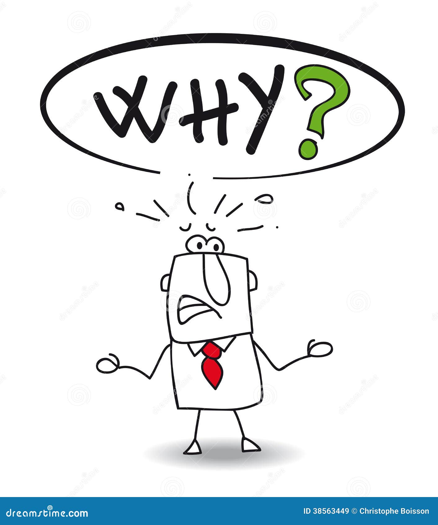 Waarom stock illustratie. Illustration of leider, maak - 38563449