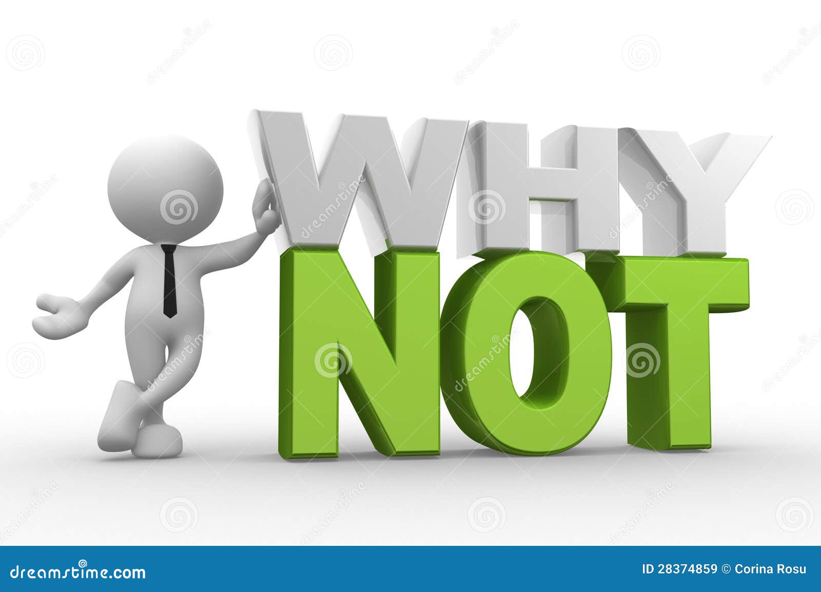 Waarom niet stock illustratie. Illustration of tekst - 28374859