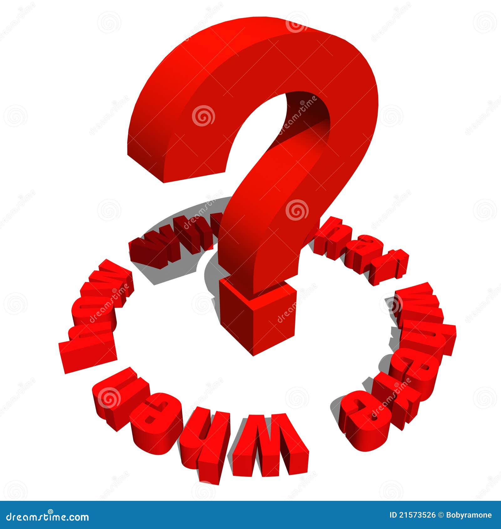 Waarom Wat Waar Wanneer Hoe Stock Illustratie - Illustration of vraag ...