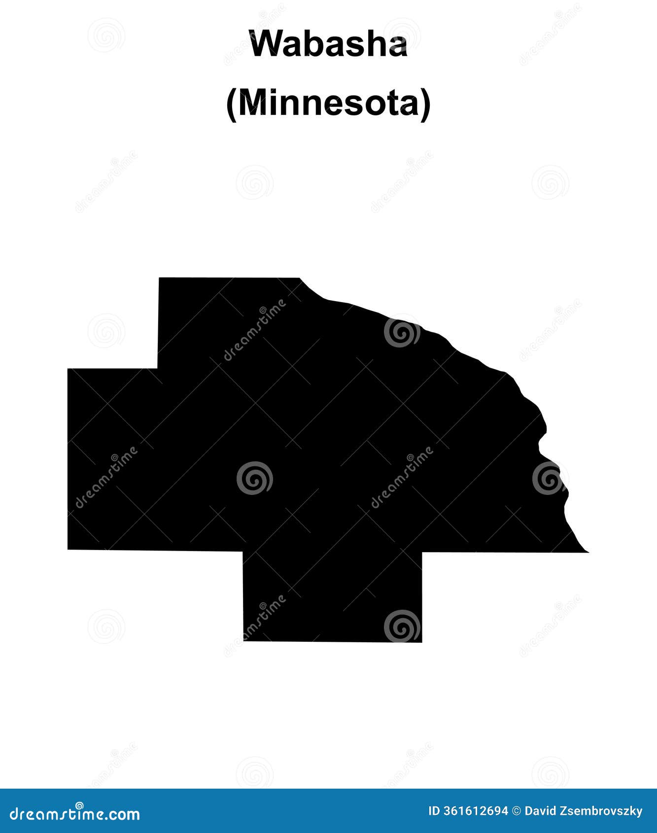 Wabasha outline map stock illustration. Illustration of isolated ...