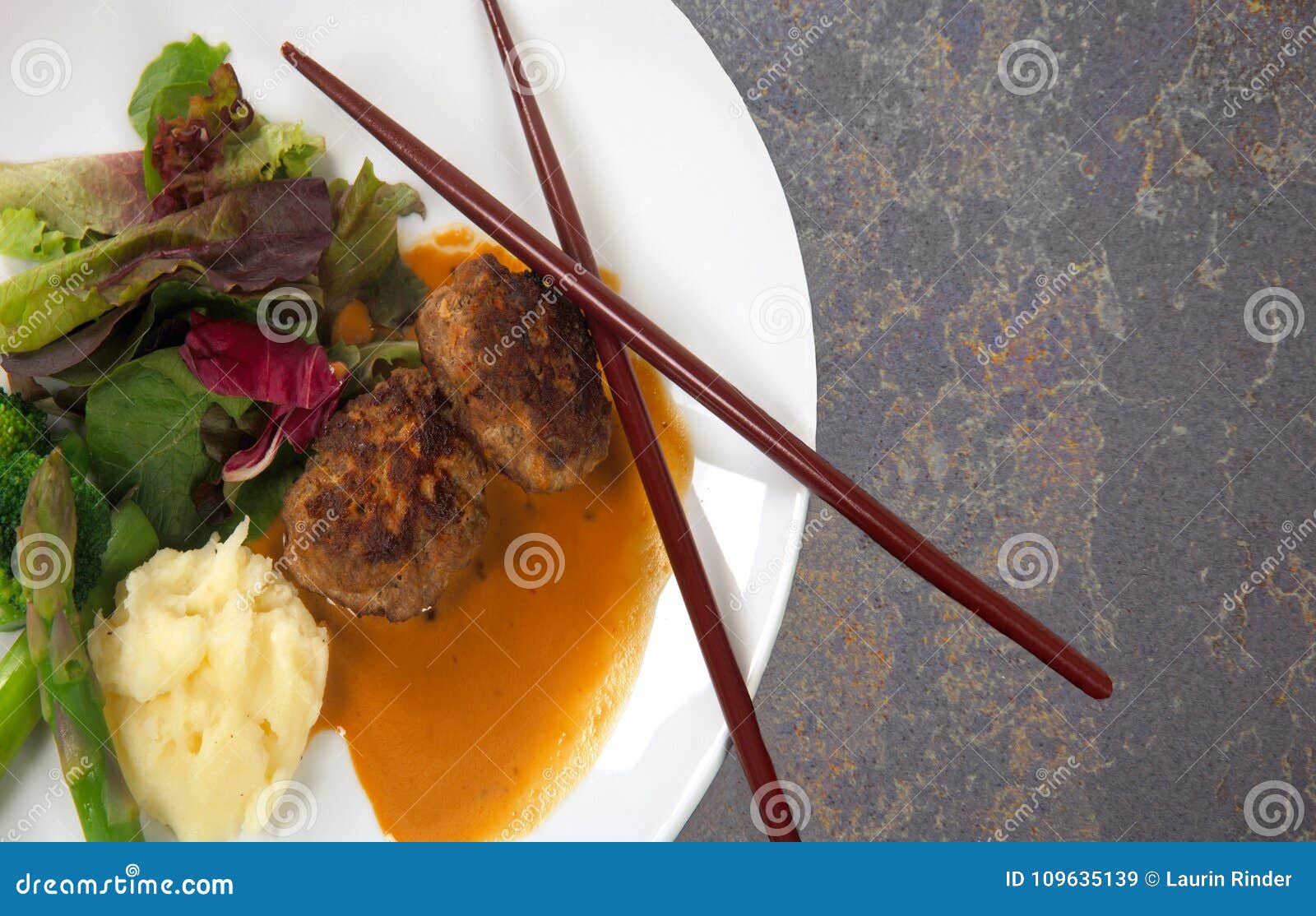 Wabu Beef on a Beautiful Plate Stock Image - Image of chop, beef: 109635139