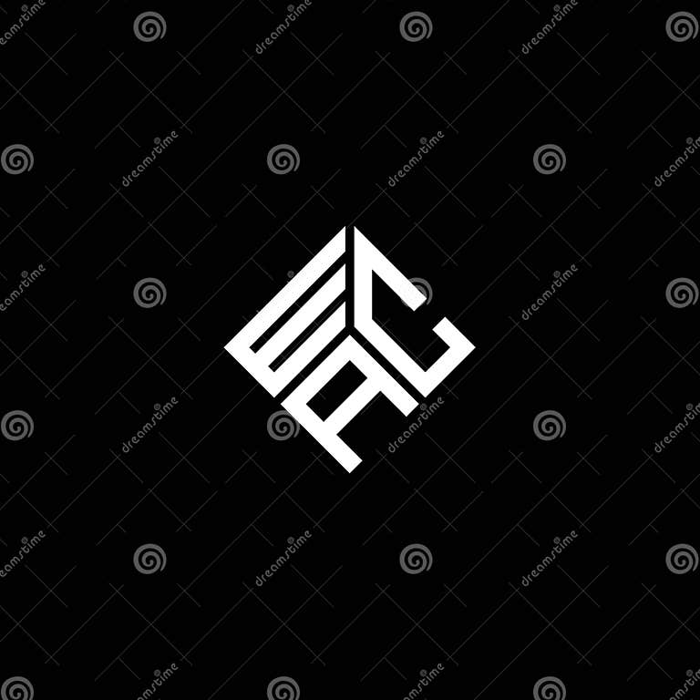 WAC Letter Logo Design on Black Background. WAC Creative Initials ...