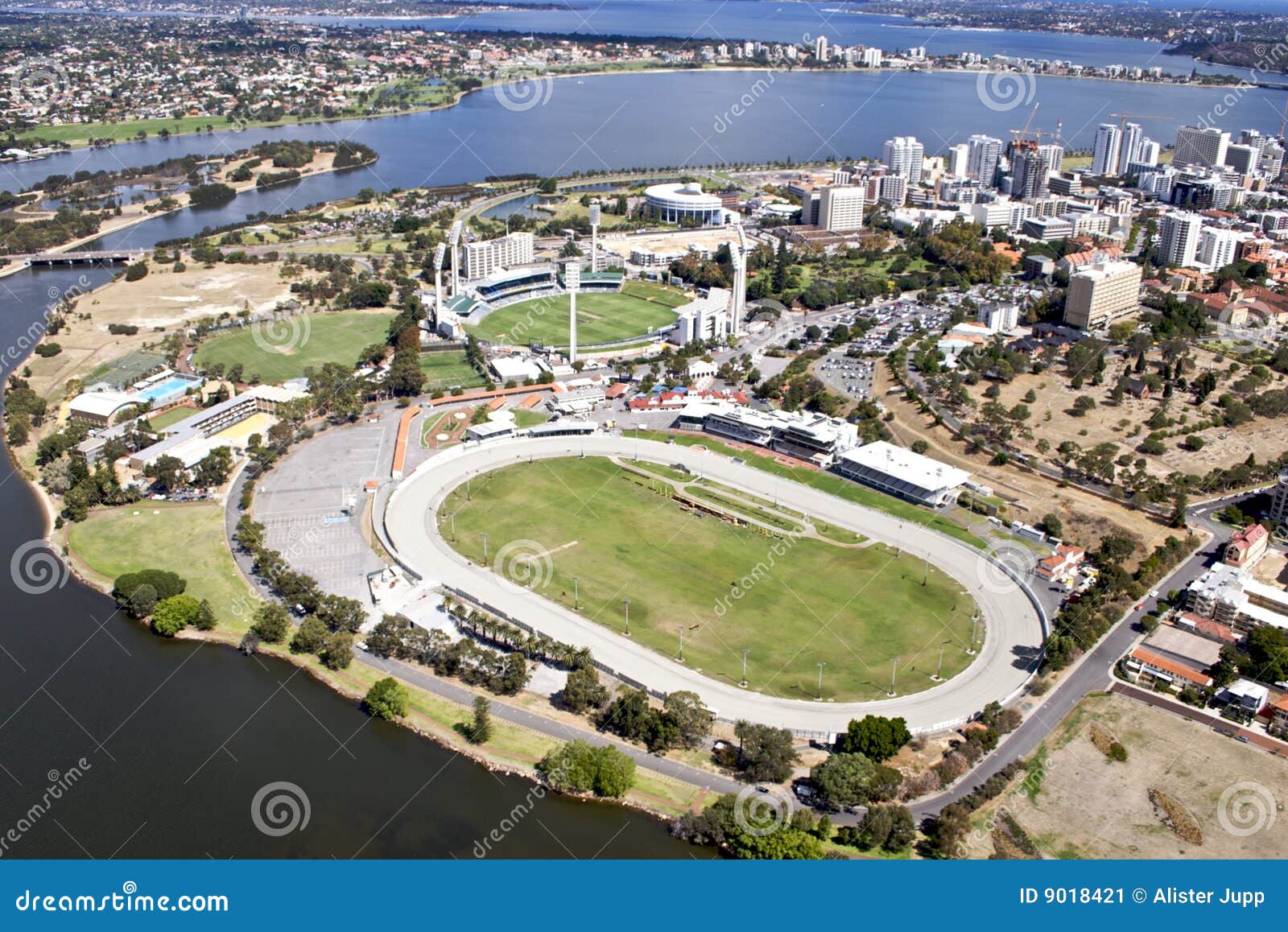 WACA Ground stock image. Image of park, western, aerial - 9018421