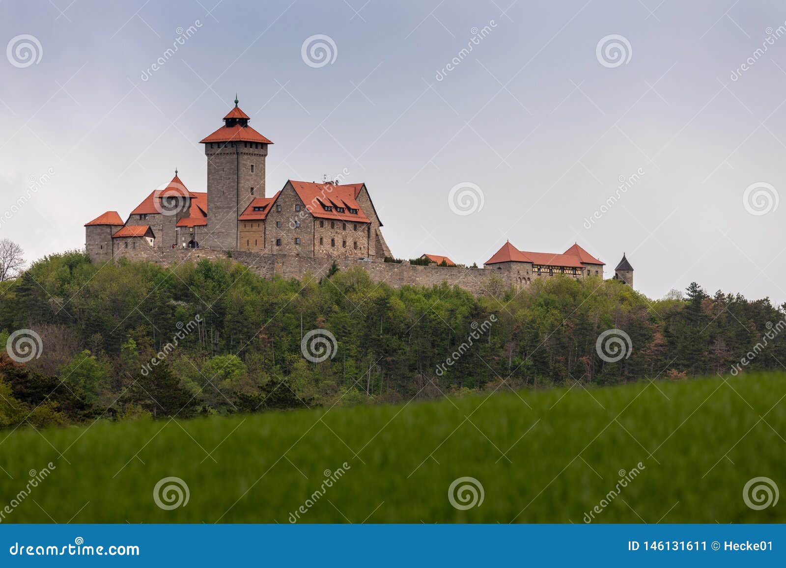 Wachsenburg Castle in Thuringia Stock Image - Image of gotha, structure ...