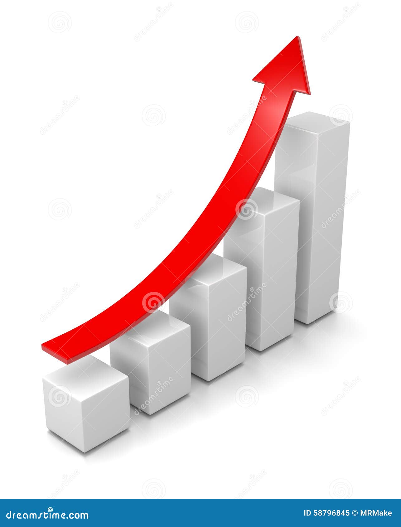 Wachsendes Balkendiagramm stock abbildung. Illustration von quantität ...