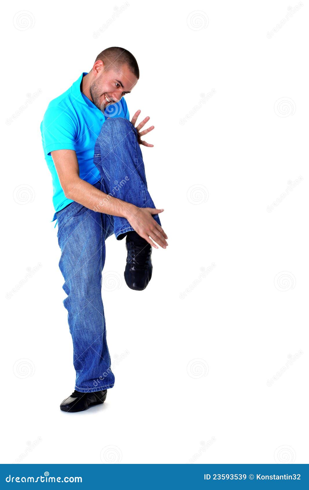 Wacking man dancer stock image. Image of culture, modern - 23593539
