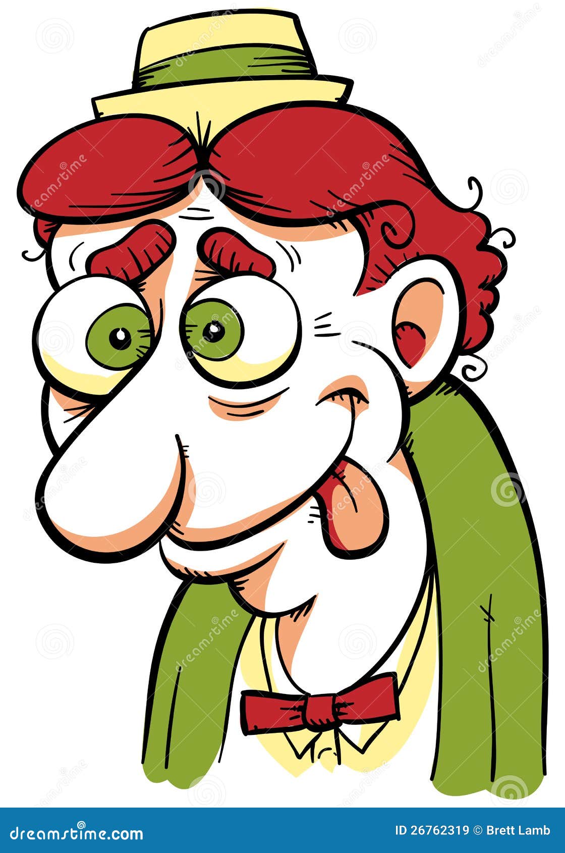 Wacky Cartoon Man stock illustration. Illustration of retro - 26762319