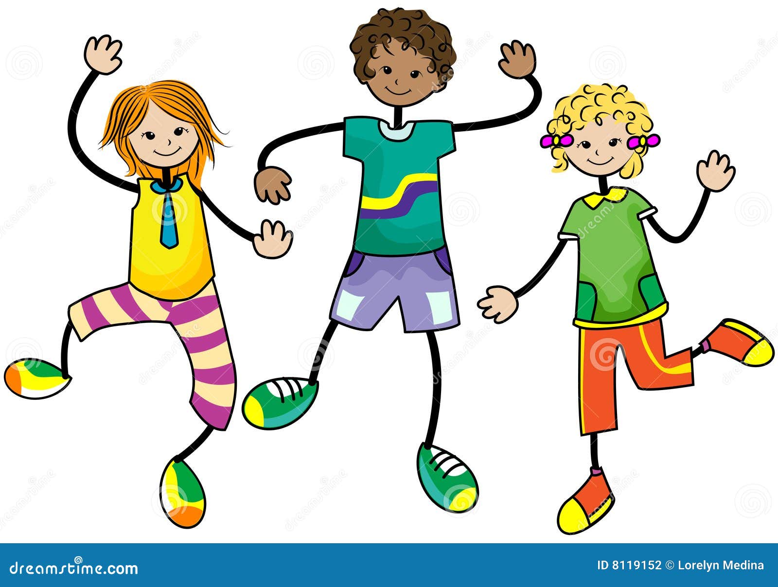Wacky Kids stock illustration. Illustration of doodle - 8119152