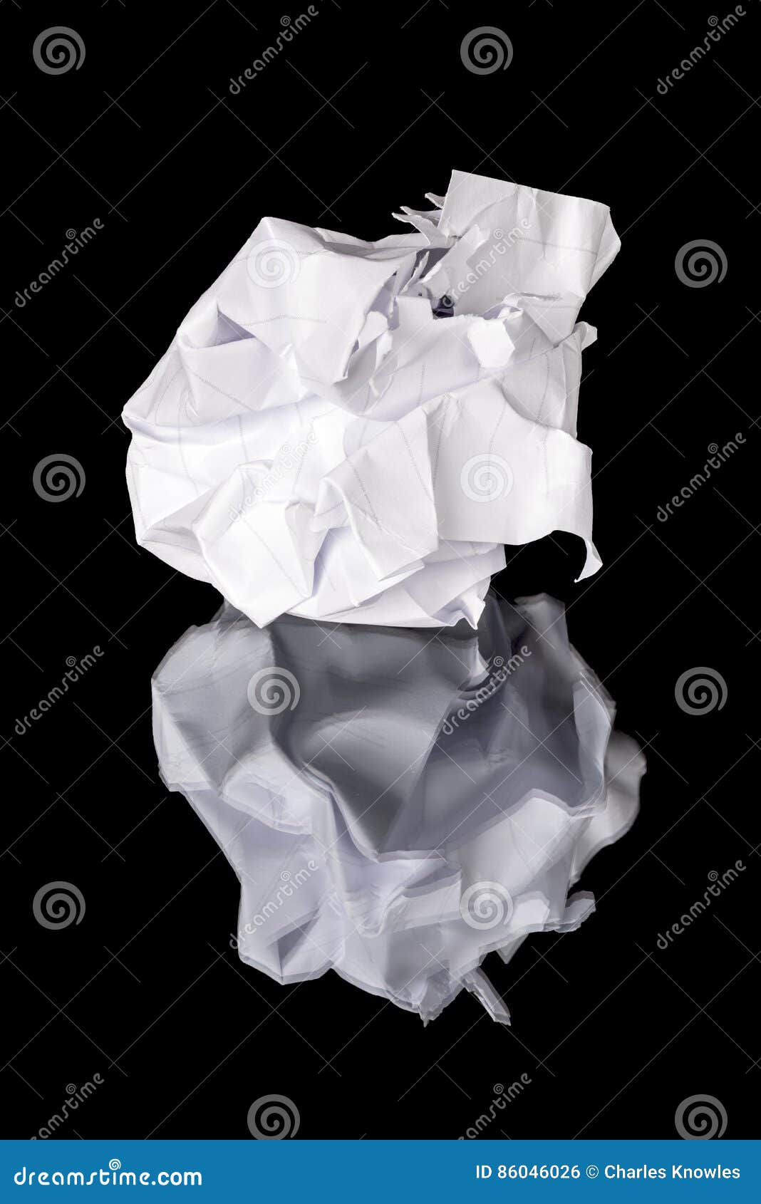 Wad of Paper Rolled into a Ball Stock Photo - Image of school, close ...