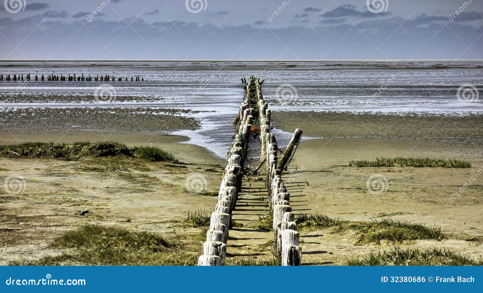 Wadden Sea from the Island Mando, Denmark Stock Photo - Image of ...