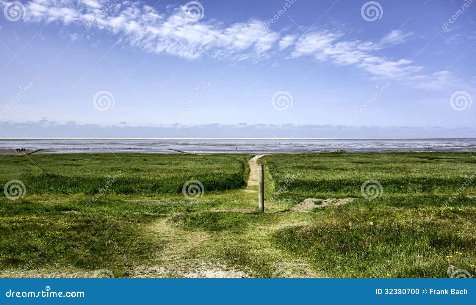 Wadden Sea from the Island Mando, Denmark Stock Photo - Image of ...