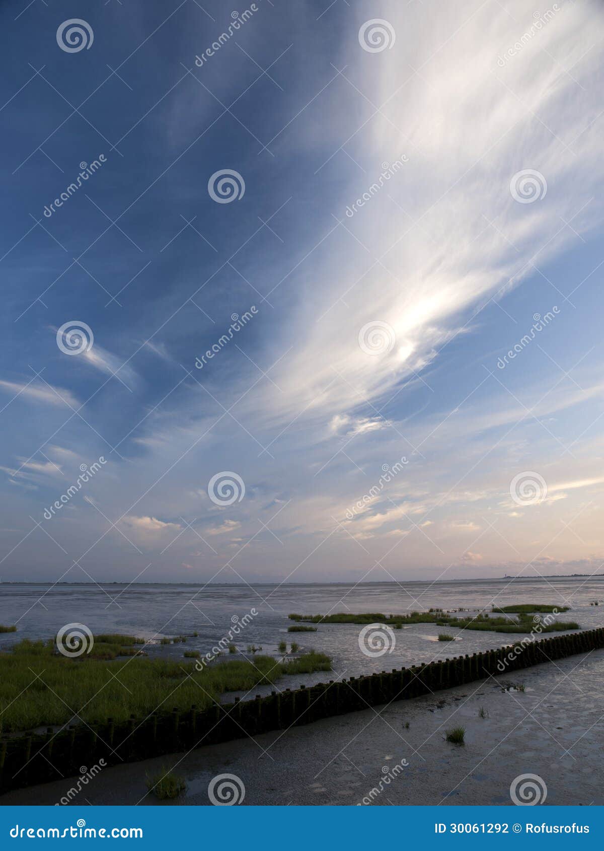 Wadden Sea - German North Sea Coast Stock Photo - Image of cloud ...