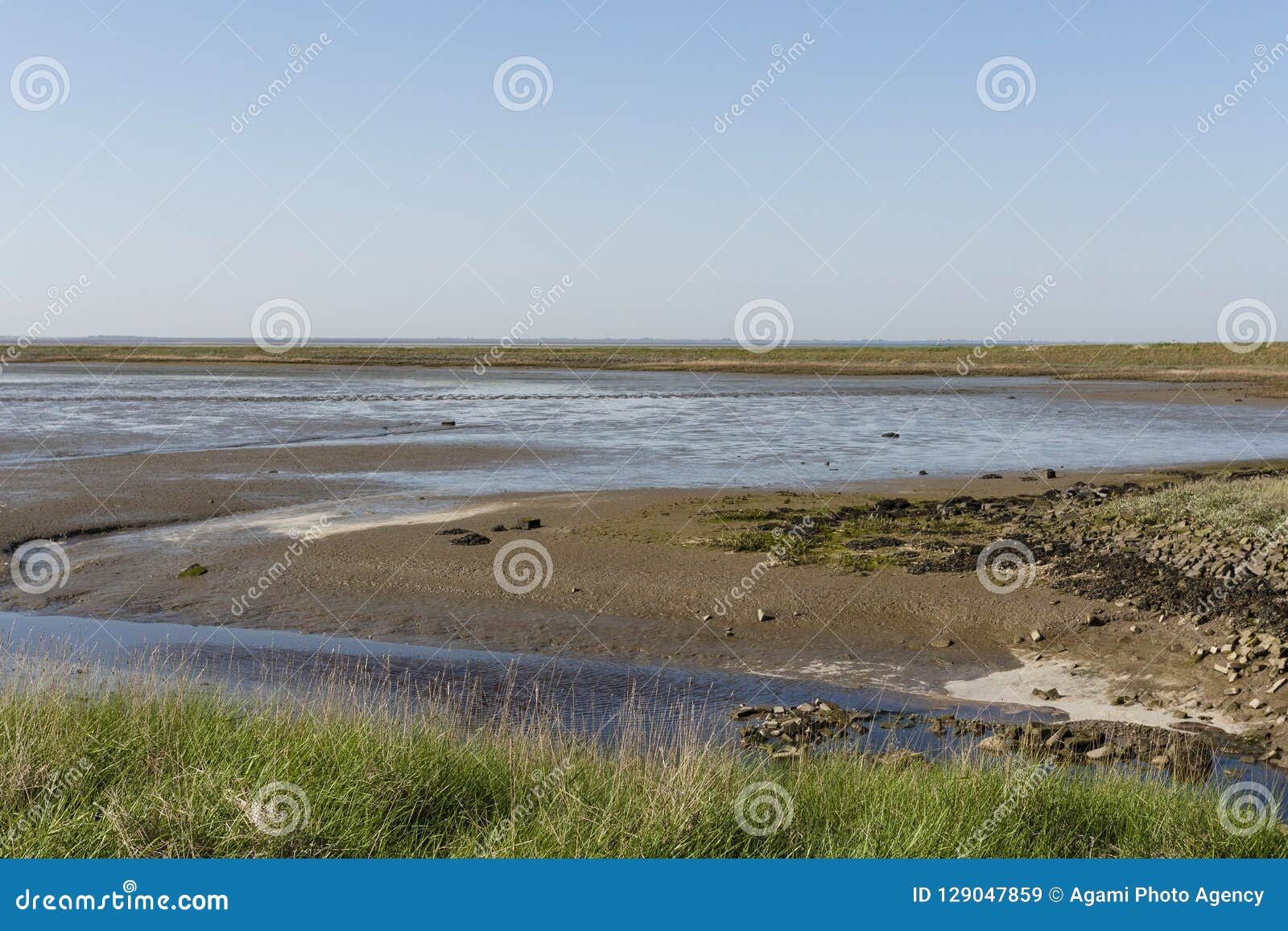 Waddenzee, Wadden Sea stock image. Image of spring, island - 129047859