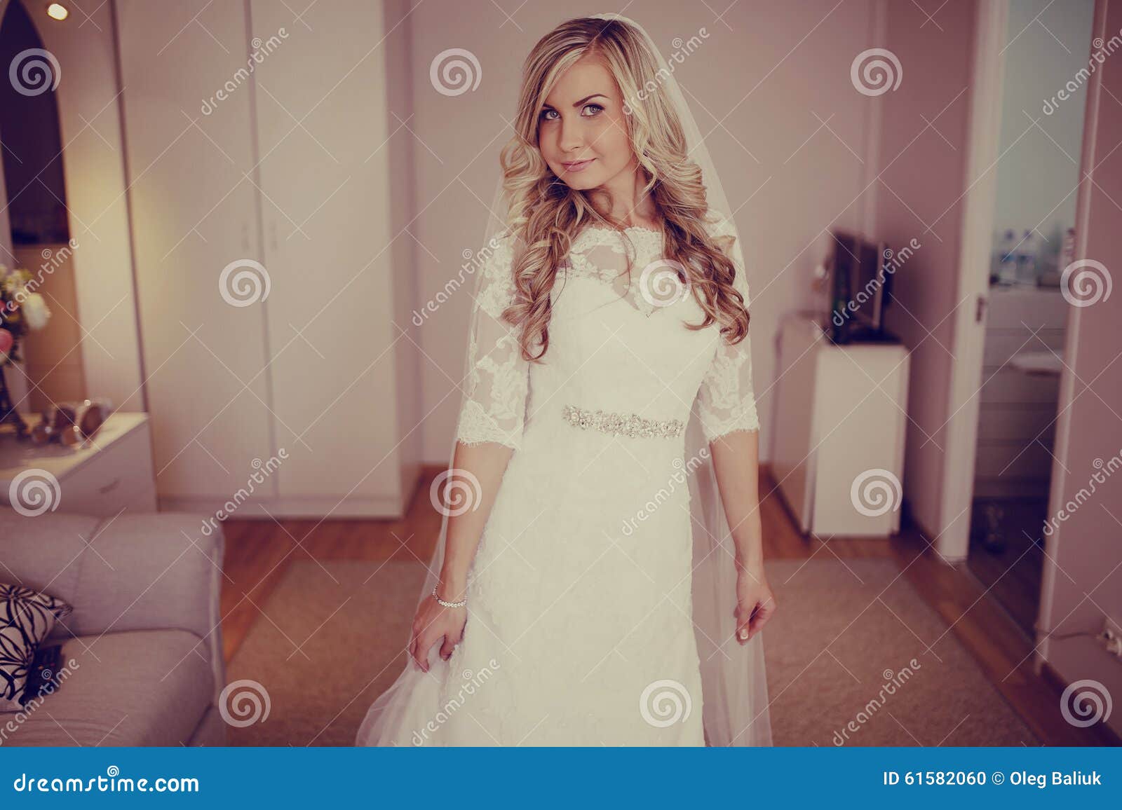 Wadding day HD stock photo. Image of hairstyle, summer - 61582060