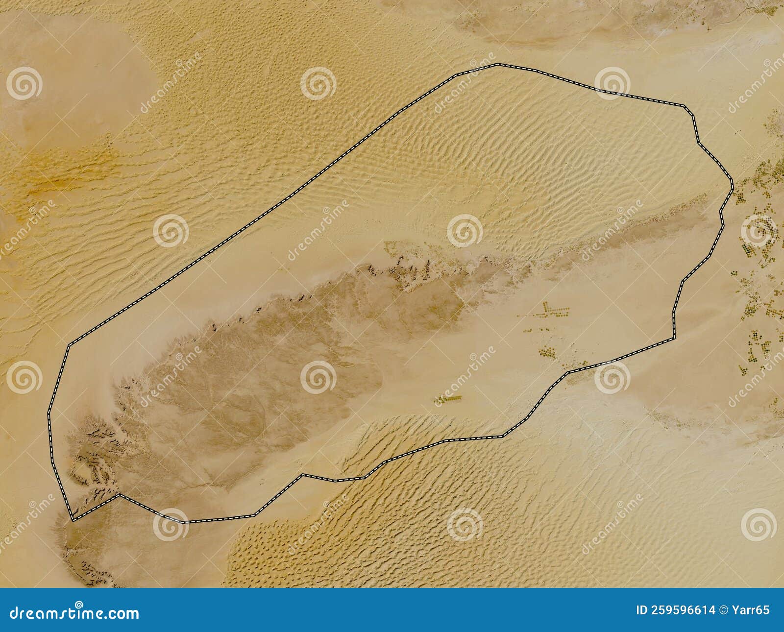 Wadi Al Hayat, Libya. Low-res Satellite. No Legend Stock Illustration ...