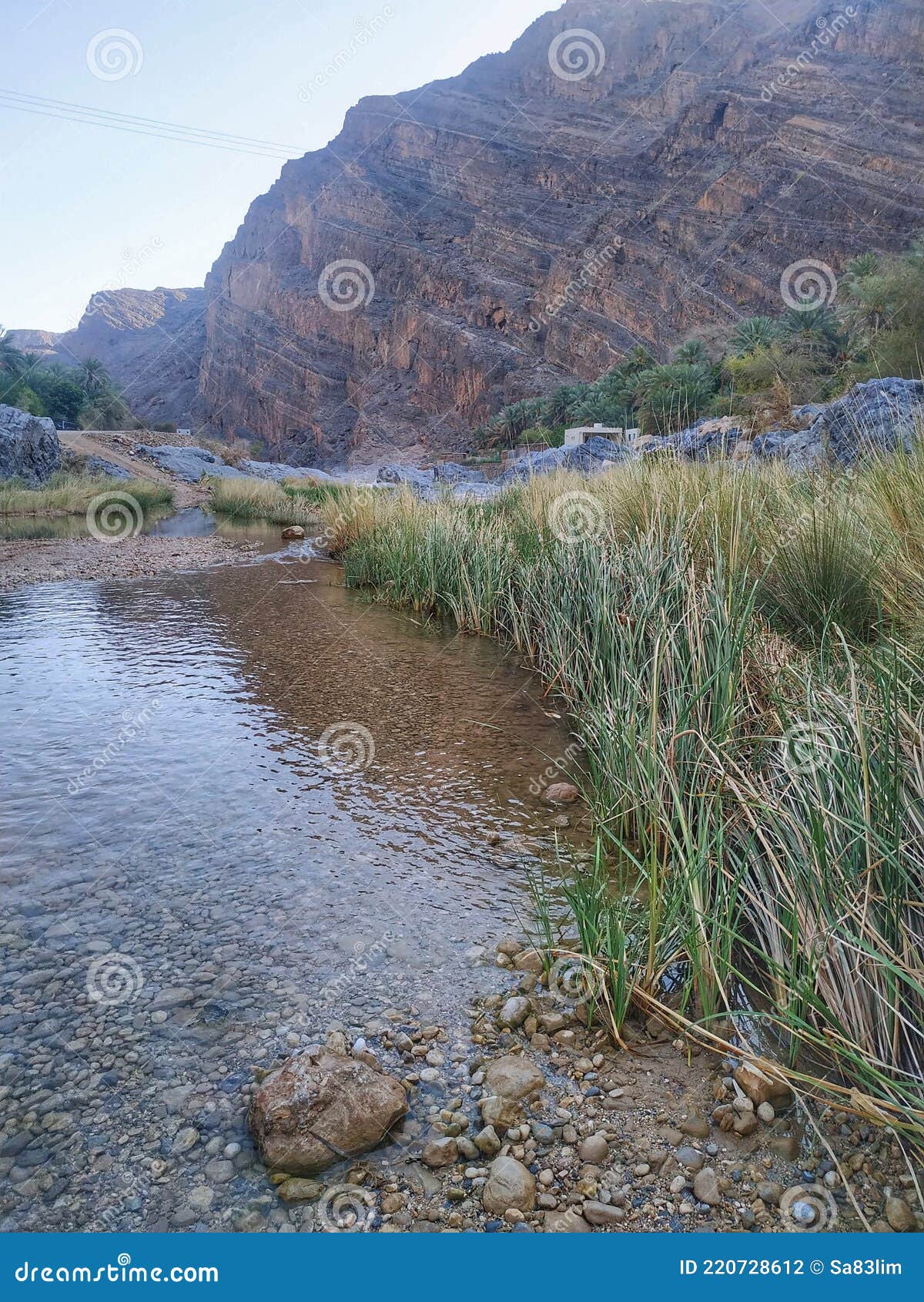 Wadi Alarbeen Muscat, Oman stock photo. Image of landscape - 220728612