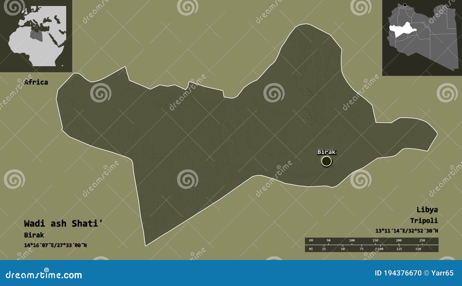 Wadi Ash Shati , District of Libya,. Previews. Administrative Stock ...