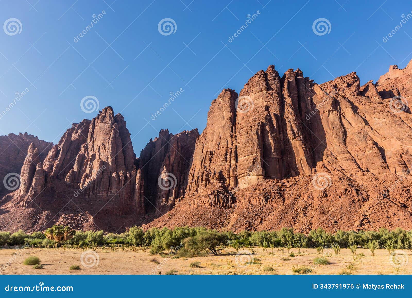 Wadi Disah Canyon, Saudi Arab Stock Photo - Image of scenic, hiking ...