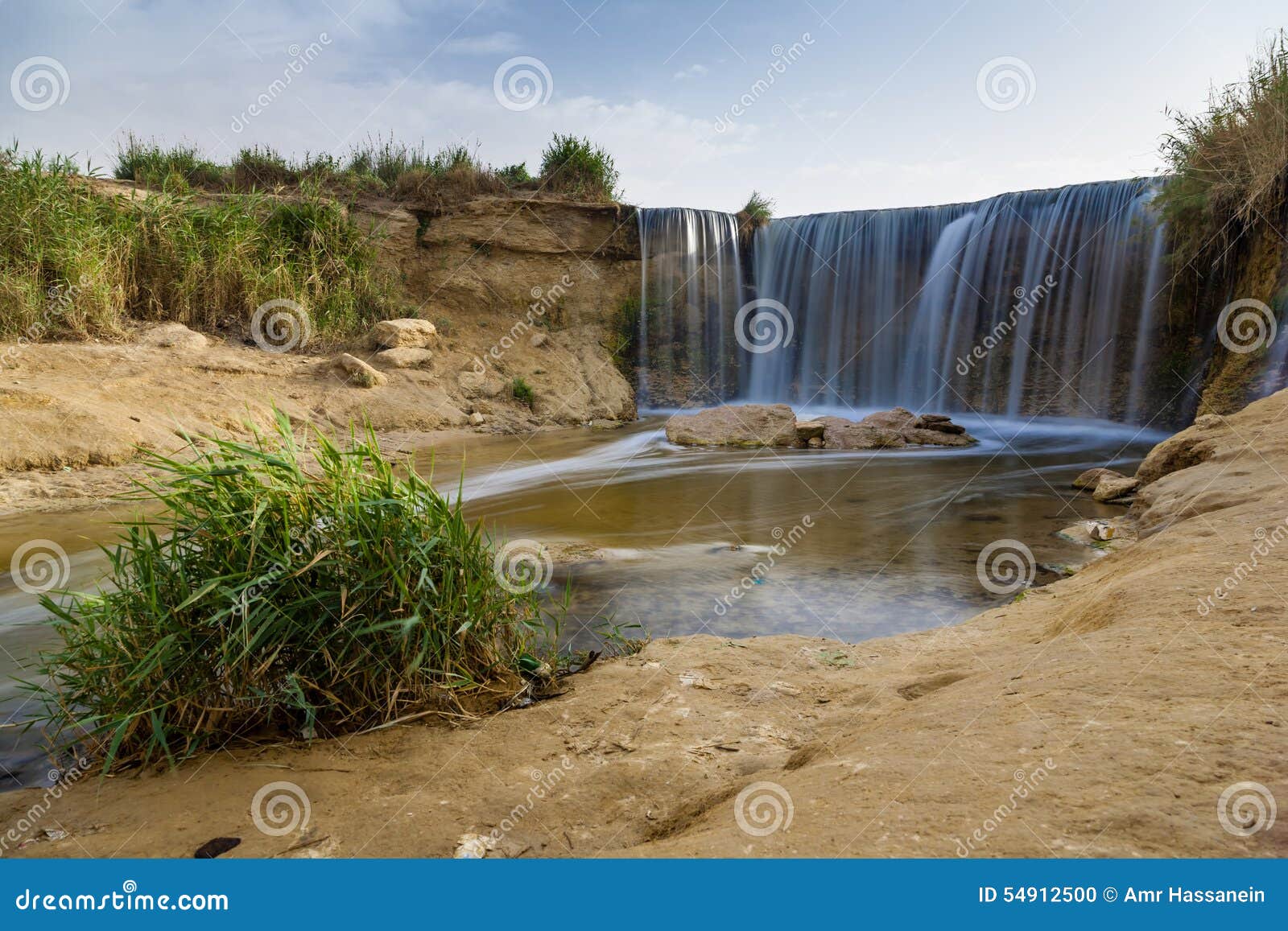 Wadi El-Rayan Waterfalls photo stock. Image du roche - 54912500