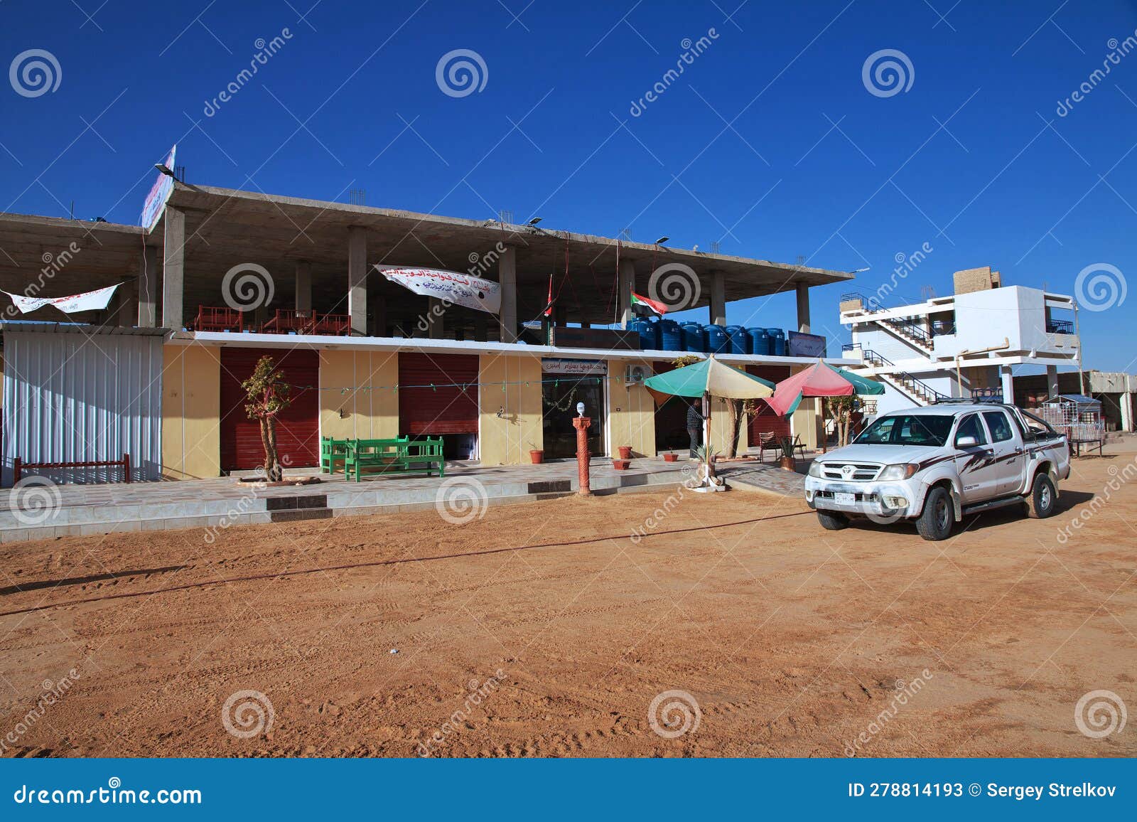 Wadi Halfa, Sudan - 23 Feb 2017: the Town of Wadi Halfa on the Border ...