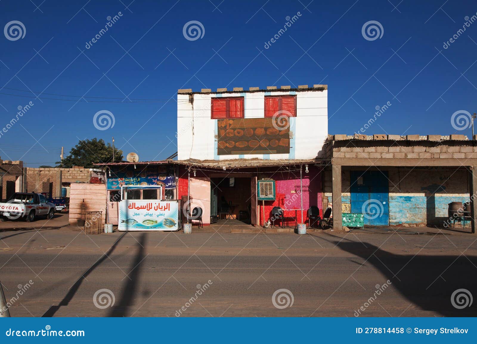 Wadi Halfa, Sudan - 23 Feb 2017: the Town of Wadi Halfa on the Border ...