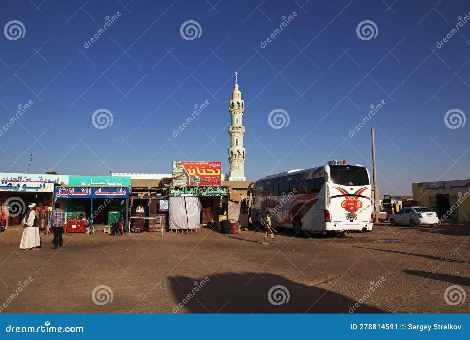Wadi Halfa, Sudan - 23 Feb 2017: the Town of Wadi Halfa on the Border ...