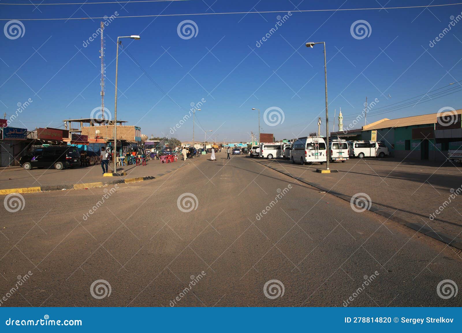 Wadi Halfa, Sudan - 23 Feb 2017: the Town of Wadi Halfa on the Border ...