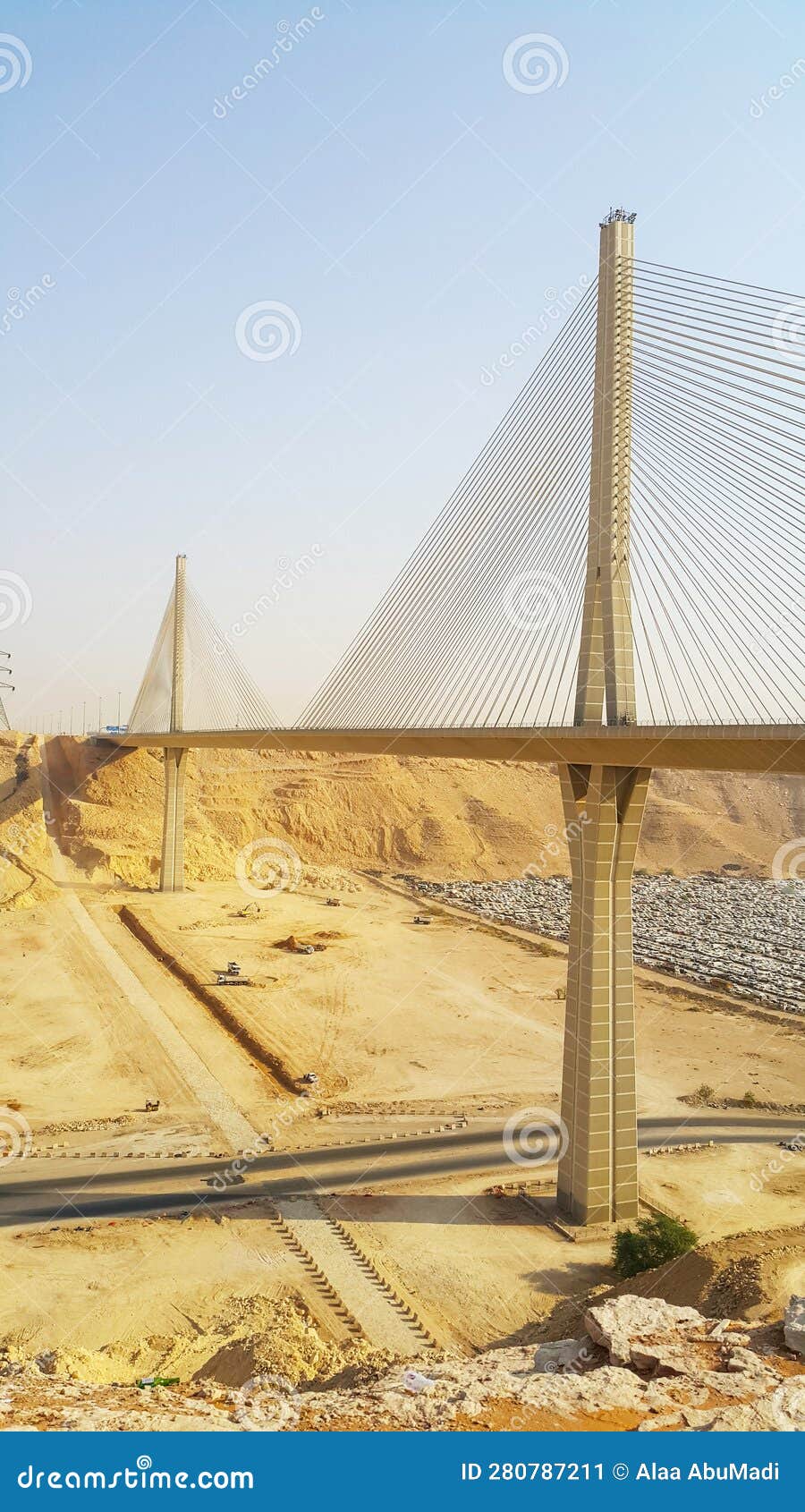 Wadi Laban Bridge stock image. Image of culture, forest - 280787211