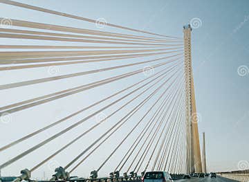 Wadi Laban Bridge, a Cable-stayed Bridge in Riyadh, Saudi Arabia ...