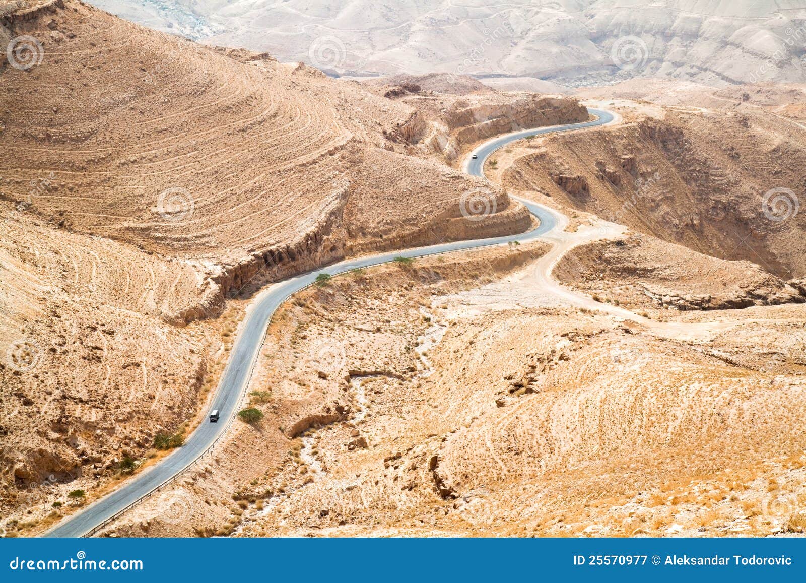 Wadi Mujib panoramic view stock image. Image of haze - 25570977