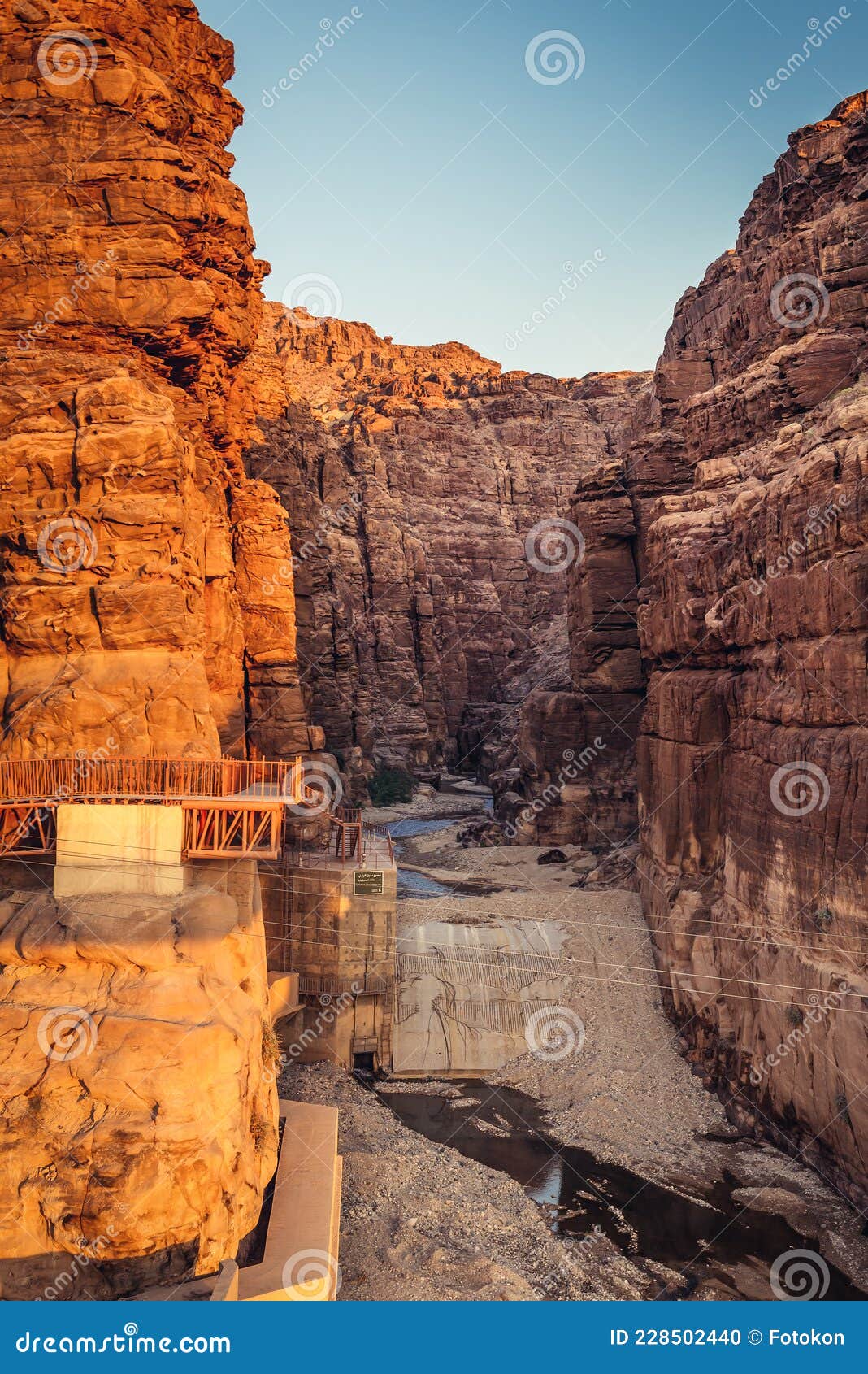 Mujib River Canyon Of Wadi Mujib Is The Lowest Nature Reserve In The ...
