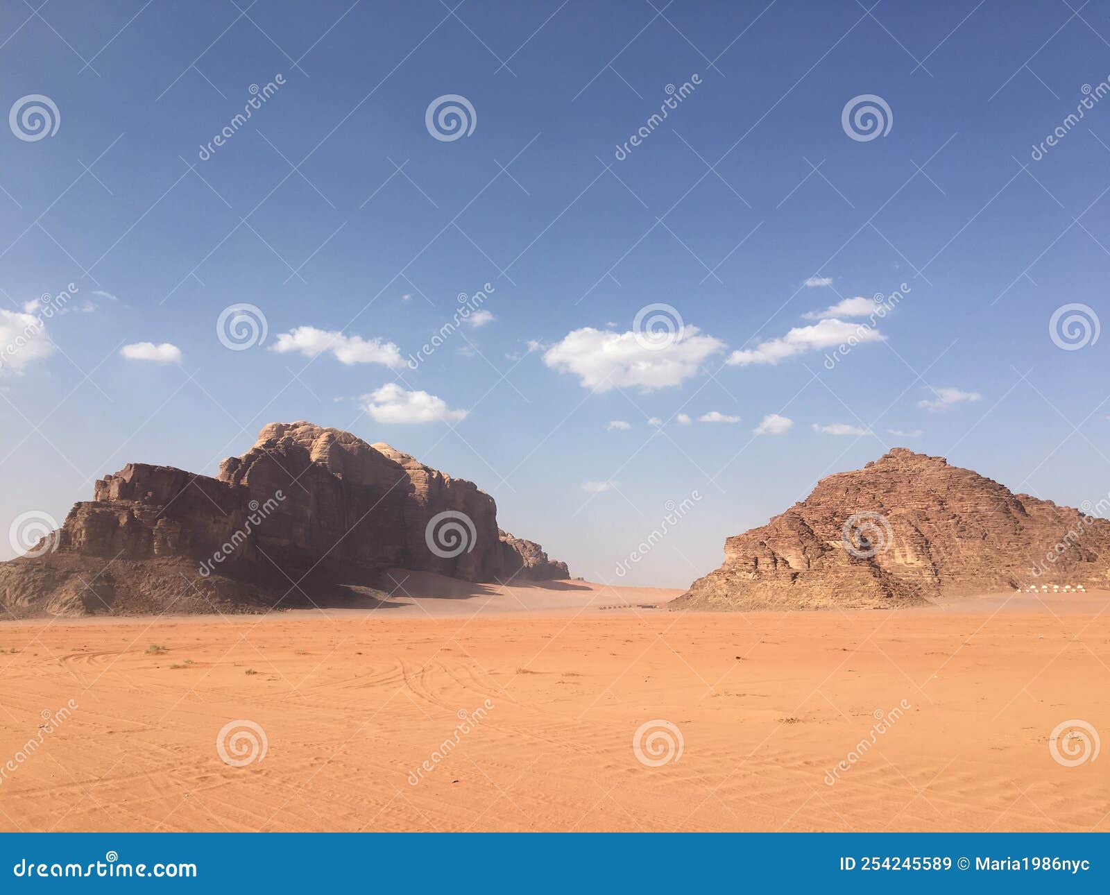 Wadi Rum in Jordan. stock image. Image of rocks, sand - 254245589