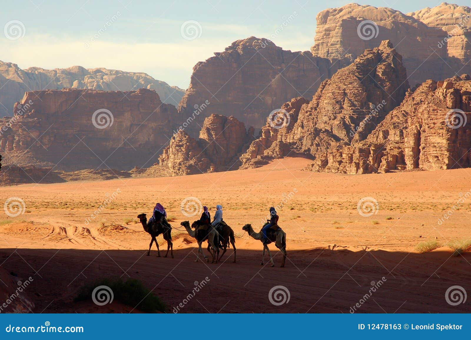 Wadi Rum desert, Jordan. stock image. Image of stone - 12478163
