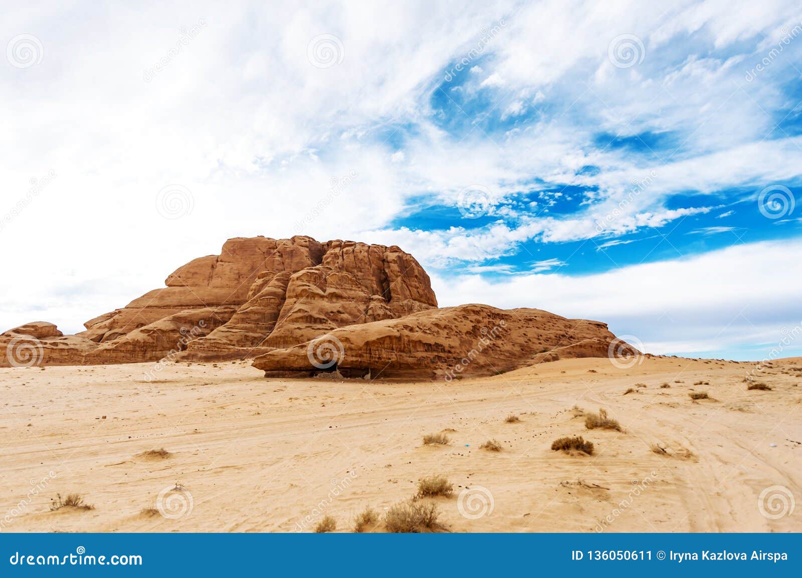 Wadi Rum Desert, Jordan, the Valley of the Moon Stock Image - Image of ...