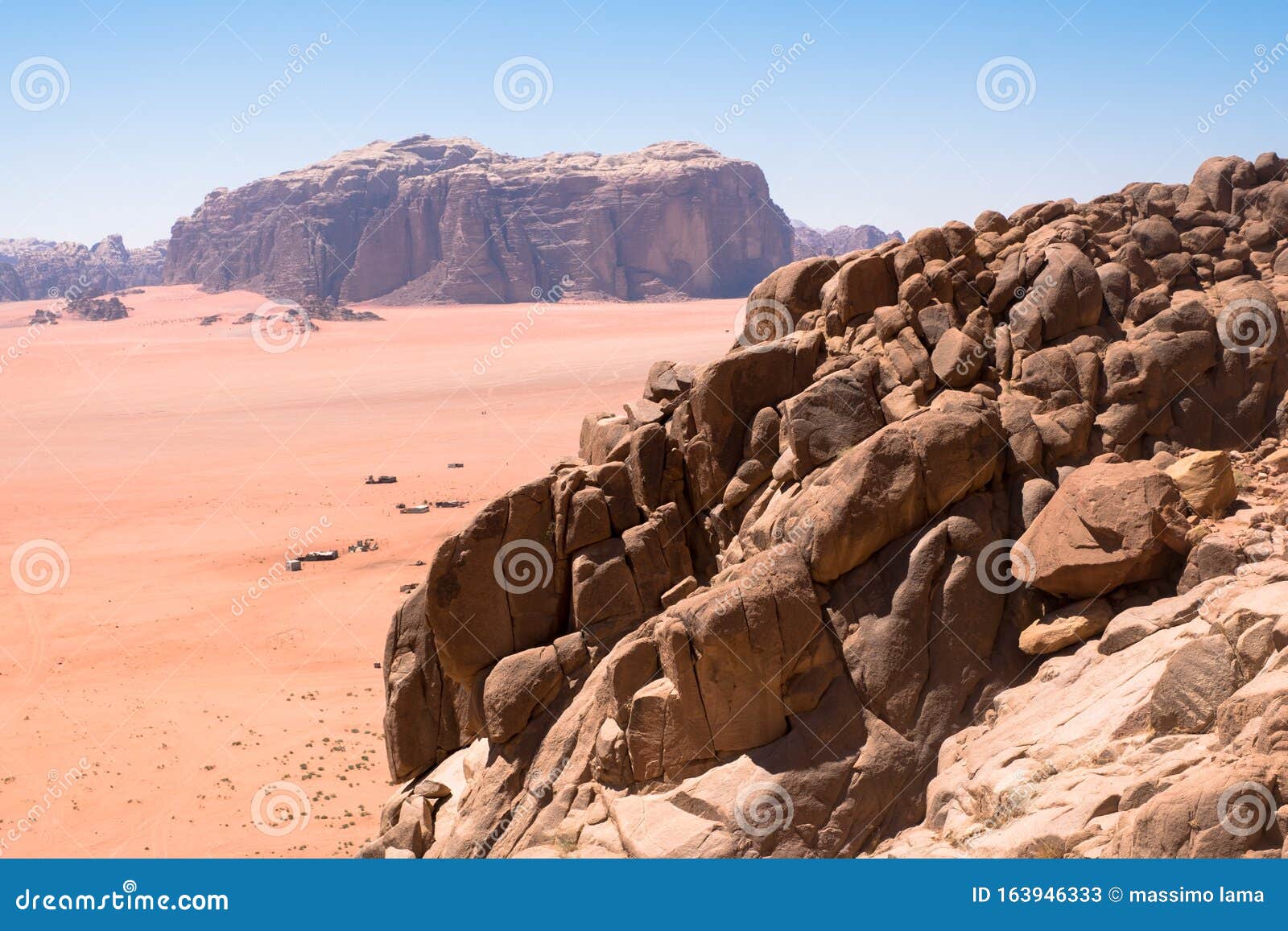 Wadi Rum, Jordan stock image. Image of drawing, painted - 163946333