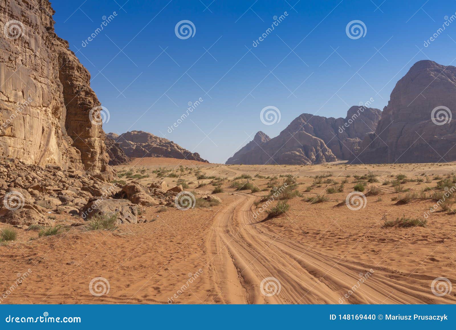 Wadi Rum Red Desert, Jordan, Middle East Stock Photo - Image of camel ...