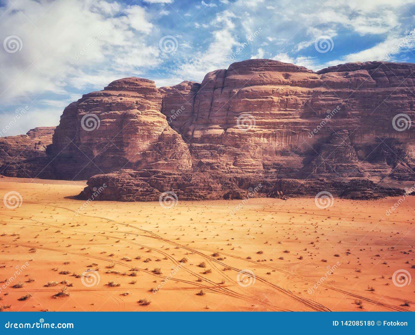 Wadi Rum valley stock photo. Image of mount, famous - 142085180