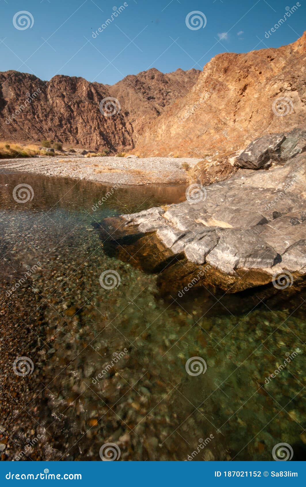 Wadi in Rustaq Mountains, Oman Stock Photo - Image of oman, wadi: 187021152