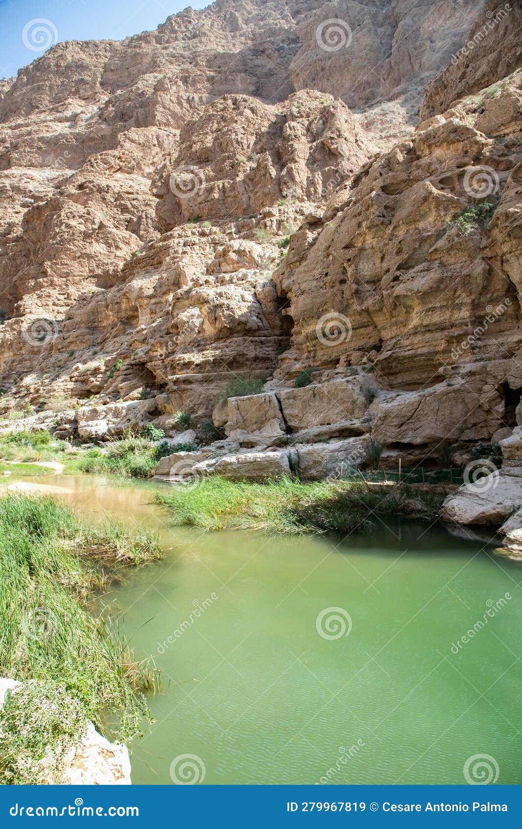 Wadi Shaab, nature of Oman stock image. Image of arabic - 279967819