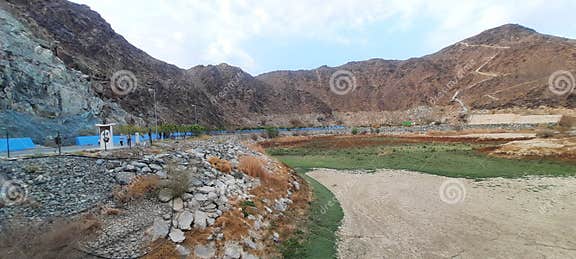 Wadi shawka dam mountain stock image. Image of shawka - 251111247
