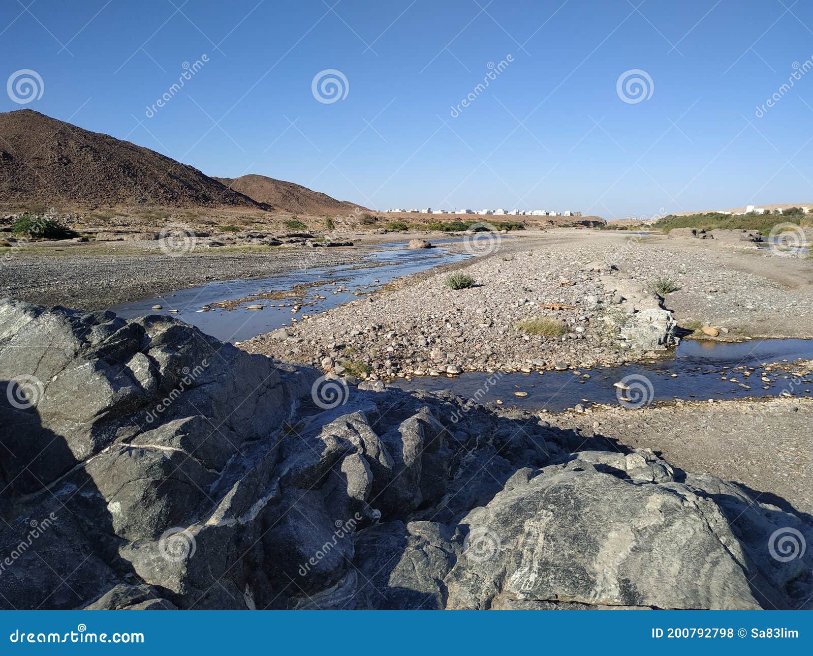 Wadi Valley in Middle East Oman, Muscat Stock Photo - Image of valley ...