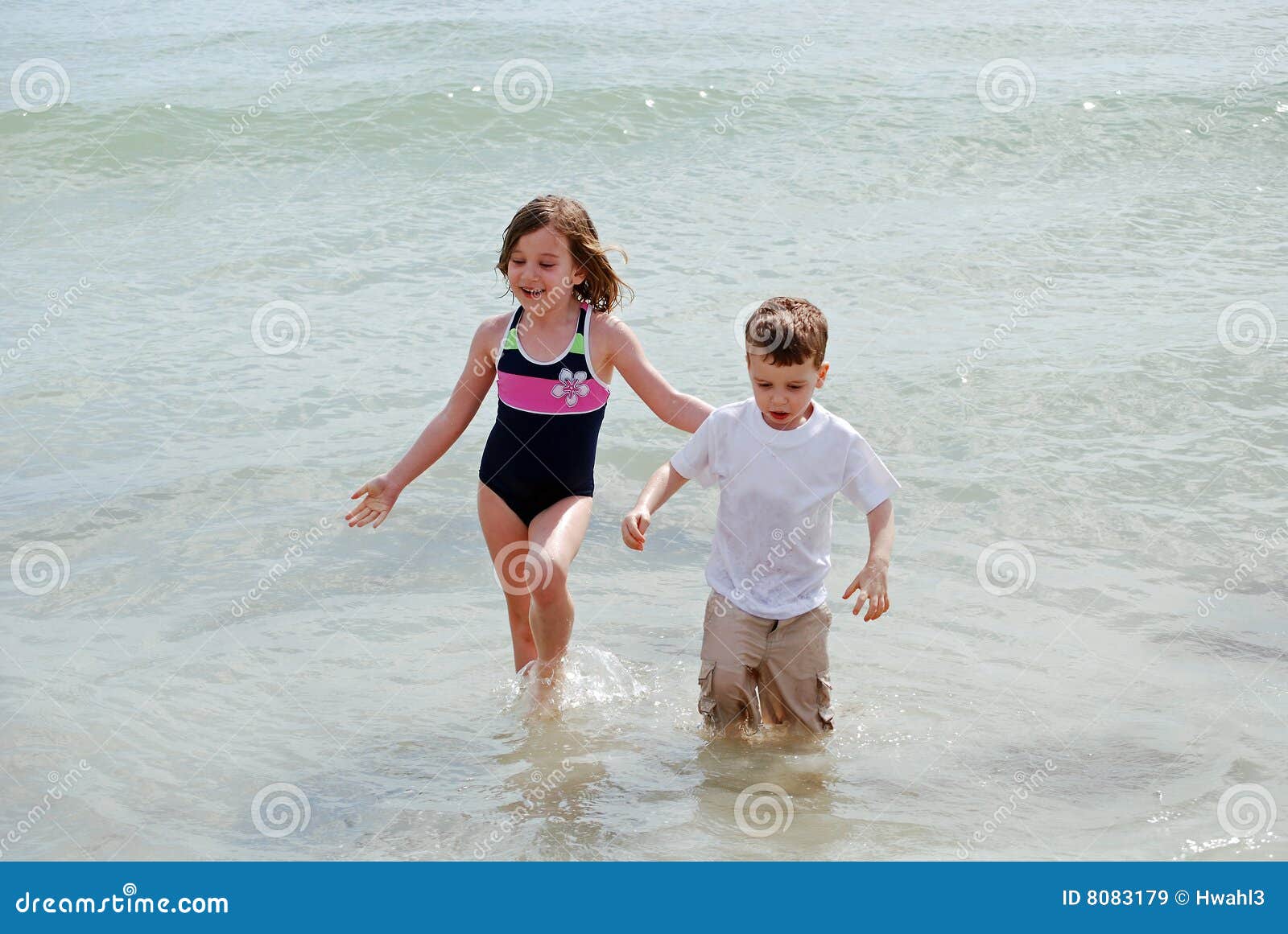 Wading in the ocean stock image. Image of peace, love - 8083179