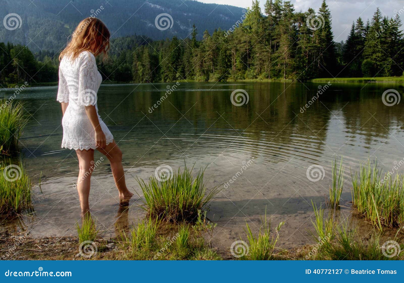 Wading in Water stock image. Image of summer, sunshine - 40772127