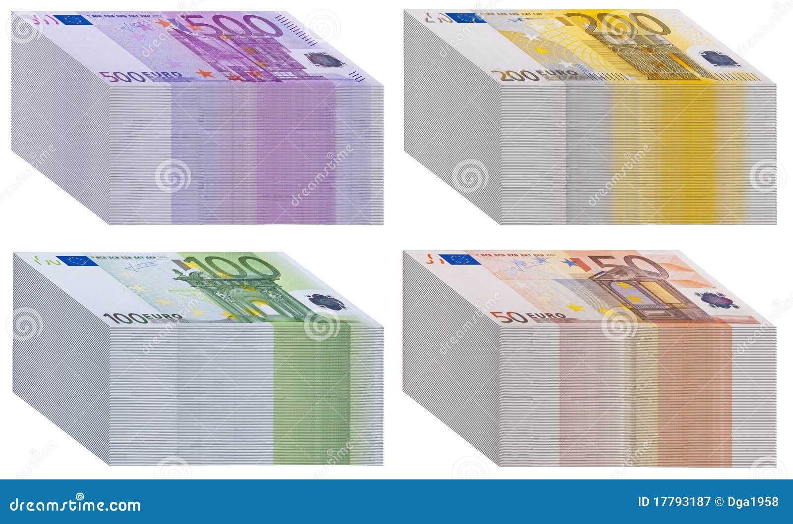 Wads of banknotes stock illustration. Illustration of bank - 17793187