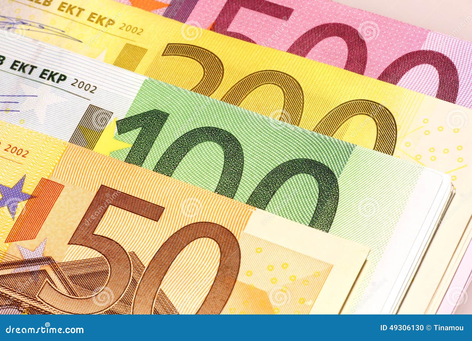 Wads of euros stock photo. Image of europe, fifty, richness - 49306130