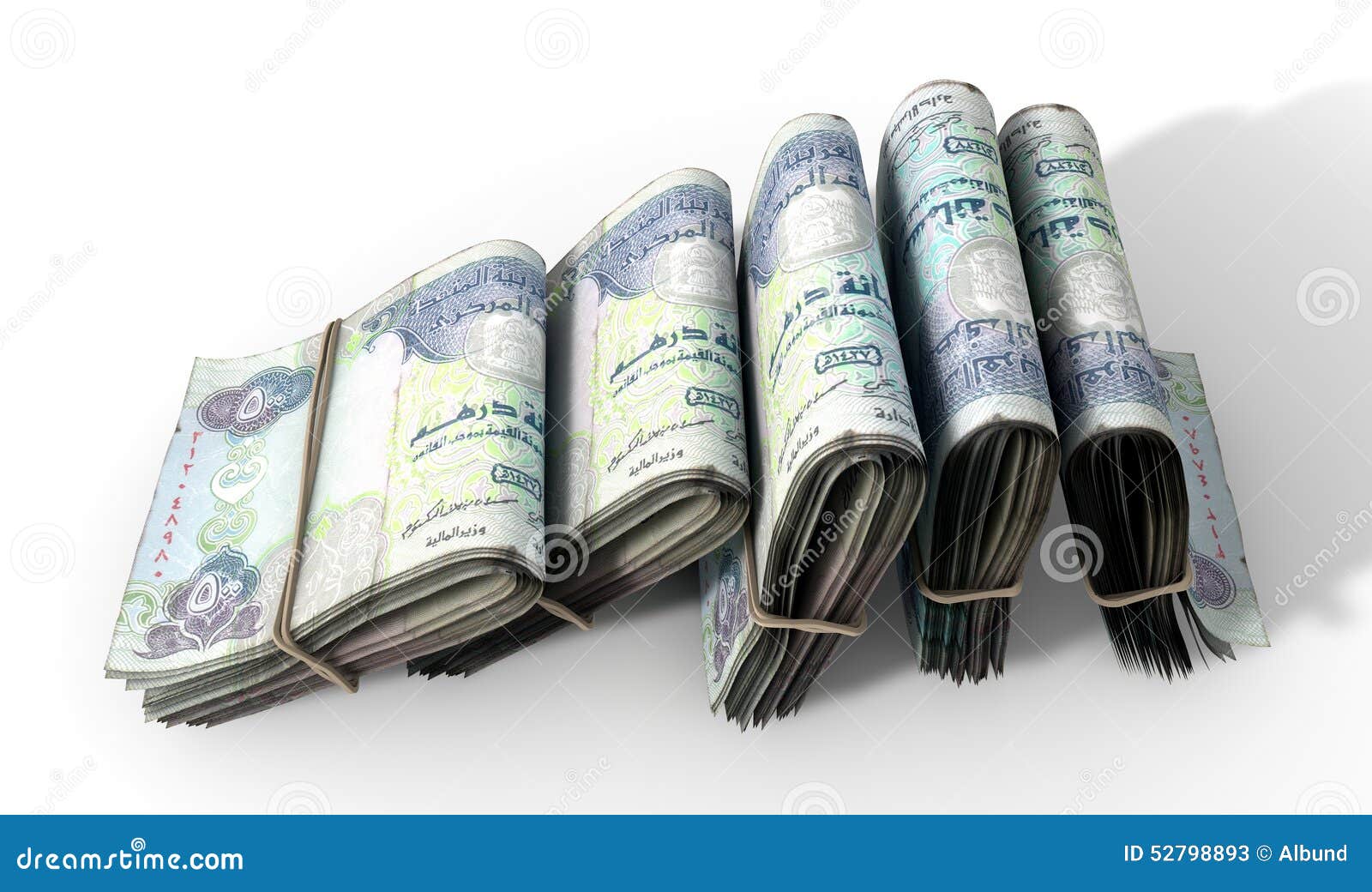 Wads of Notes Pile Light stock image. Image of elastic - 52798893